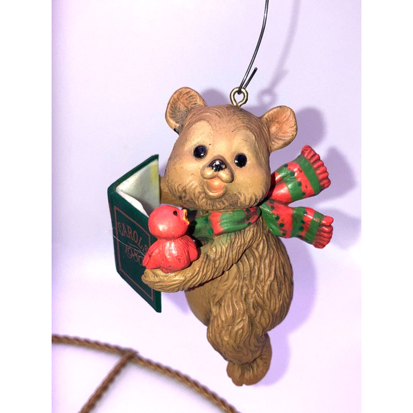 Hallmark | Holiday | 98 Hallmark Keepsake Ornament Bear Singing Carols ...